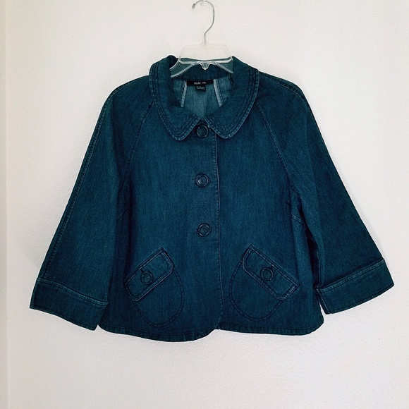 Style & Co. | Jackets & Coats | Style Co Cropped Denim Jacket | Poshmark